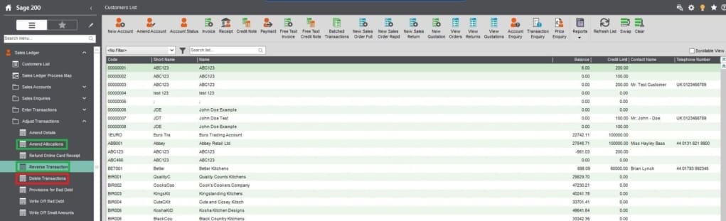 Amending Or Reversing Transactions In Sage 200 FAQ Amending Or Reversing Transactions In Sage 200 FAQ