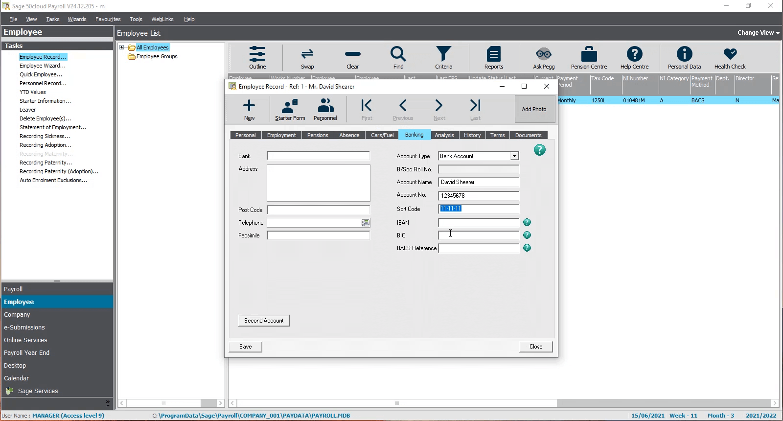 How to set up e-Banking in Sage 50 Payroll