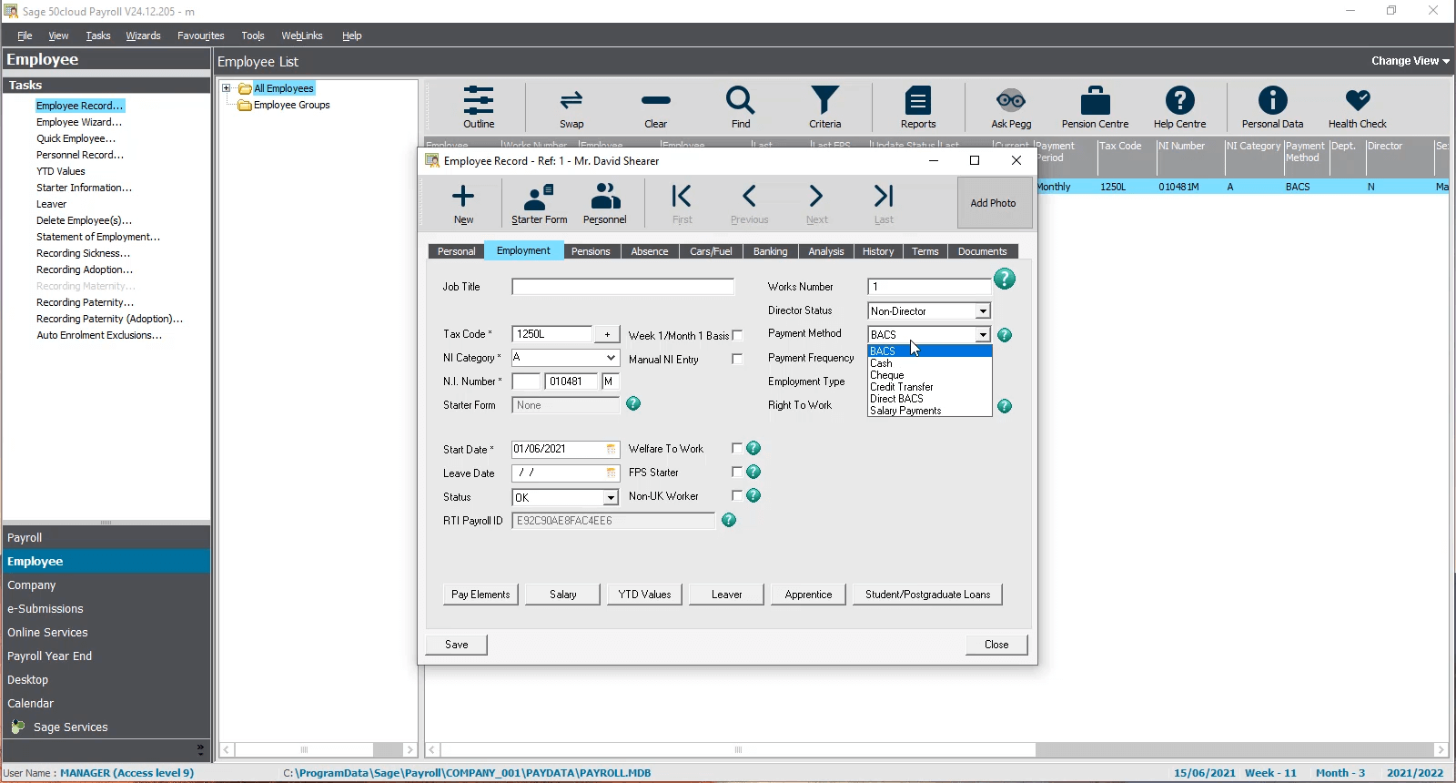 How to set up e-Banking in Sage 50 Payroll